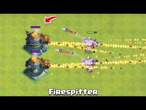 Firespitter vs All Troops! - Clash of Clans - YouTube