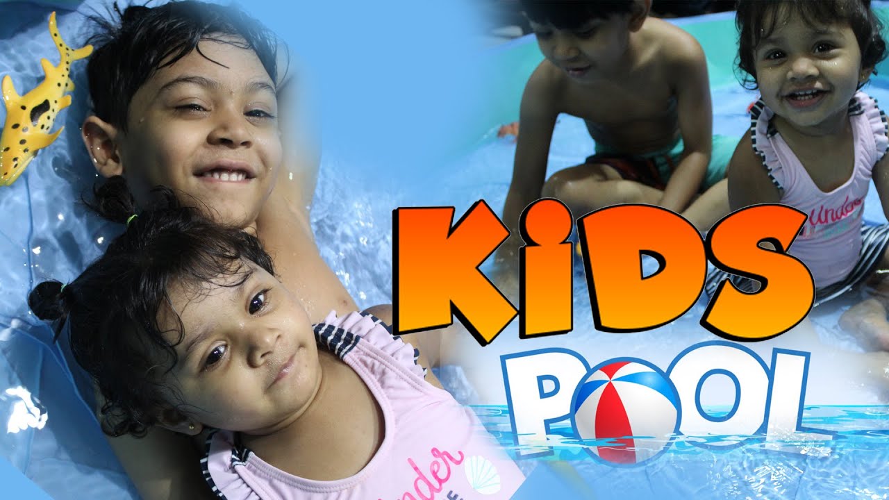 Indoor inflatable swimming pool for kids - YouTube