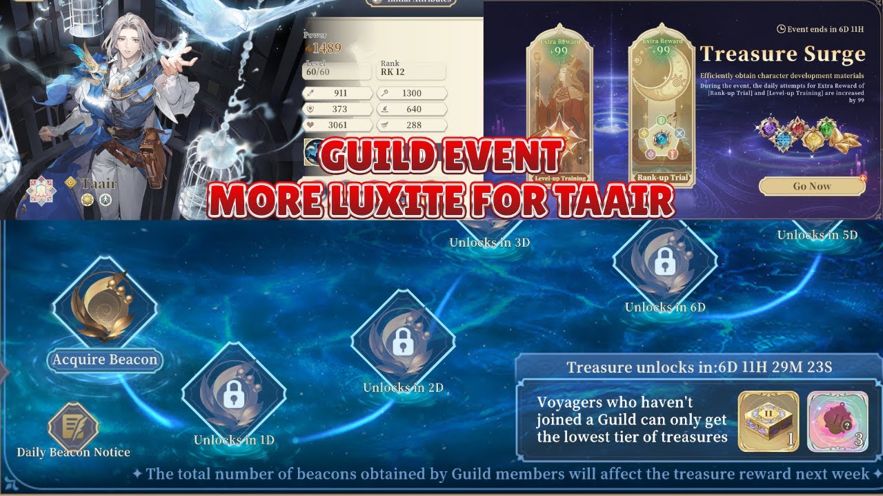 GUILD EVENT AGAIN - MORE LUXITE FOR TAAIR - TAAIR TRIAL [Sword of ...