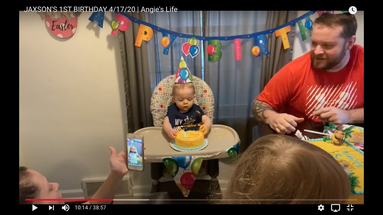 JAXSON'S 1ST BIRTHDAY 4/17/20 | Angie's Life - YouTube