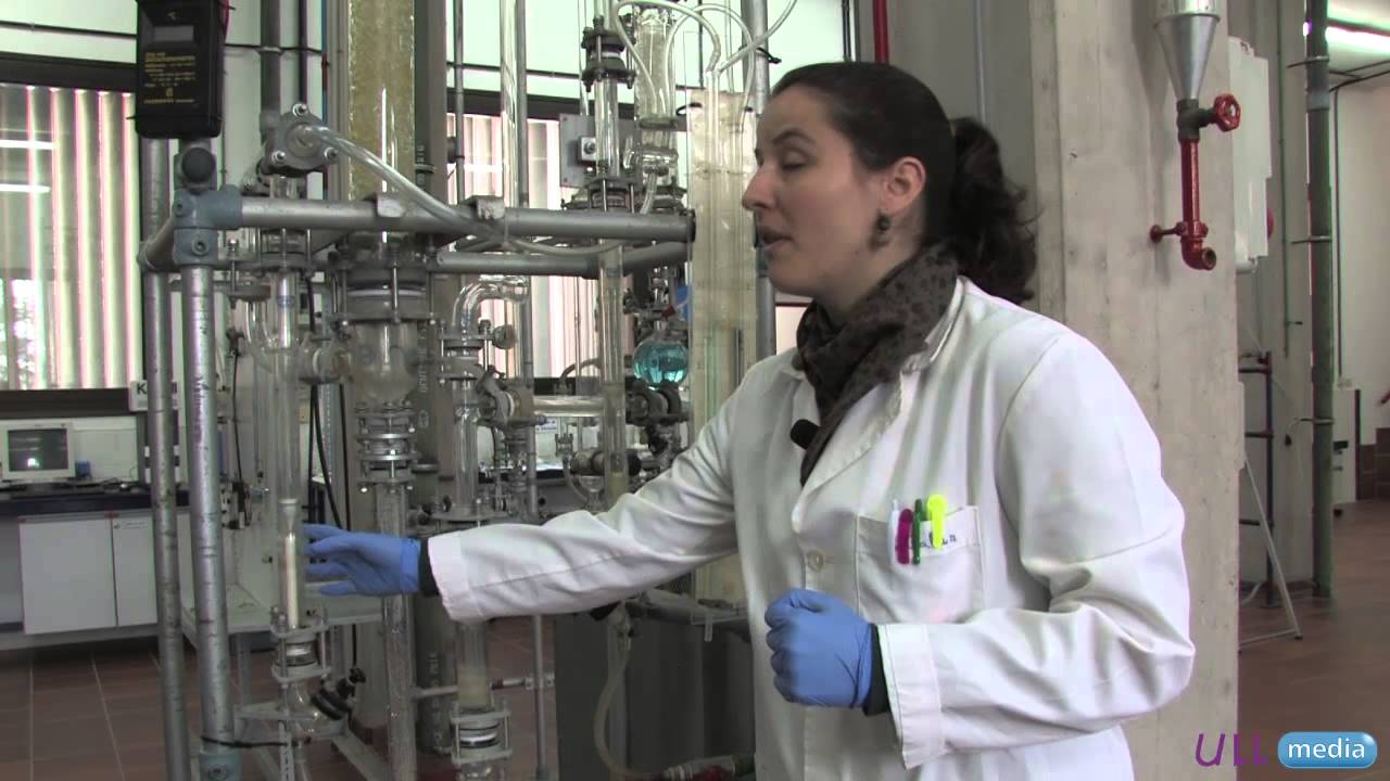 Experimentar en una planta piloto. Columna de absorción - YouTube
