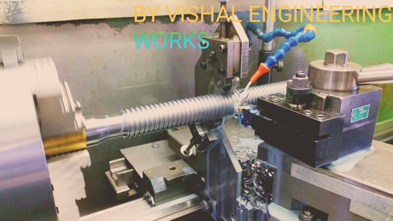 Amazing tricks threading operation on lathe machine #lathemachine # ...