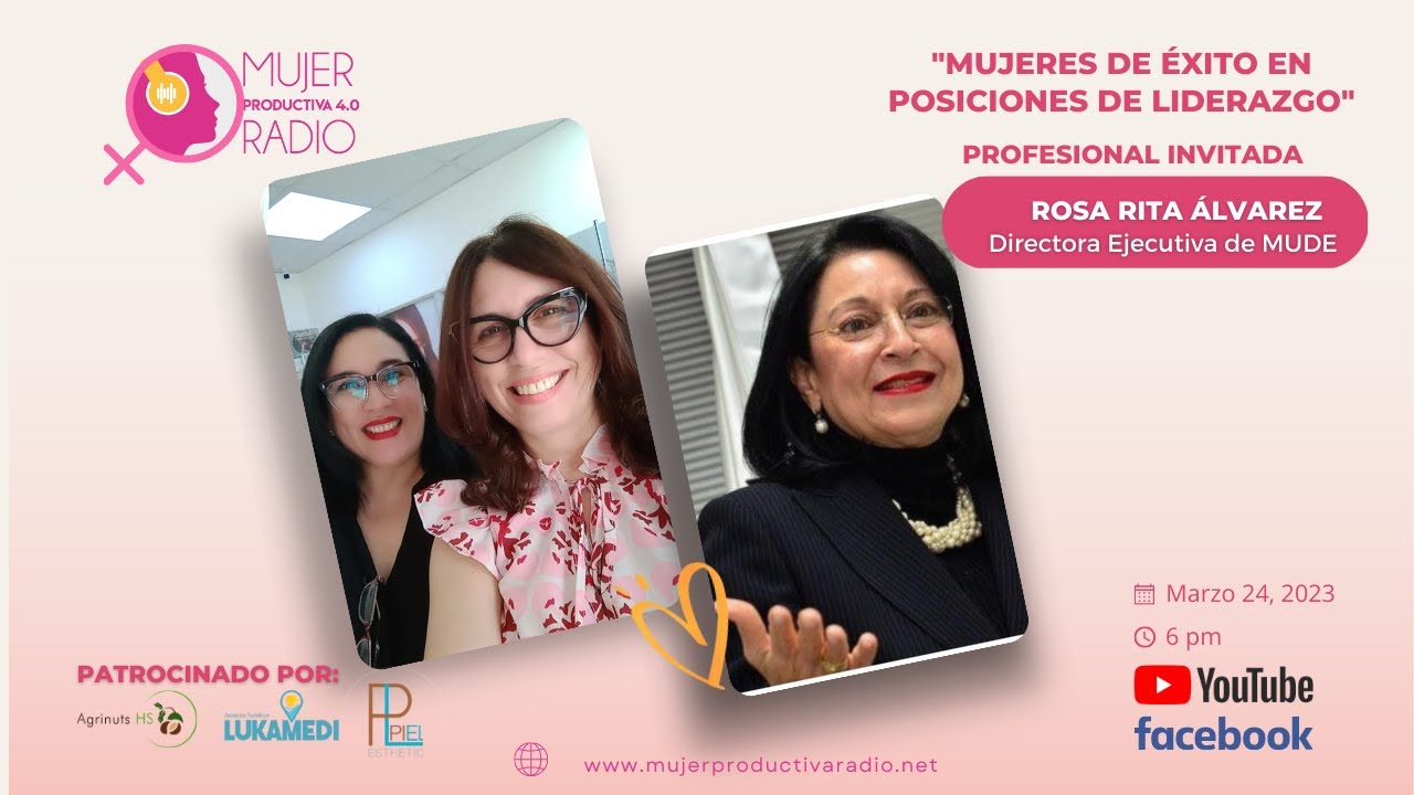 Ep.#42 𝐌𝐔𝐉𝐄𝐑𝐄𝐒 𝐃𝐄 É𝐗𝐈𝐓𝐎 𝐄𝐍 𝐏𝐎𝐒𝐈𝐂𝐈𝐎𝐍𝐄𝐒 𝐃𝐄 𝐋𝐈𝐃𝐄𝐑𝐀𝐙𝐆𝐎, con 𝐑𝐎𝐒𝐀 𝐑𝐈𝐓𝐀 ...