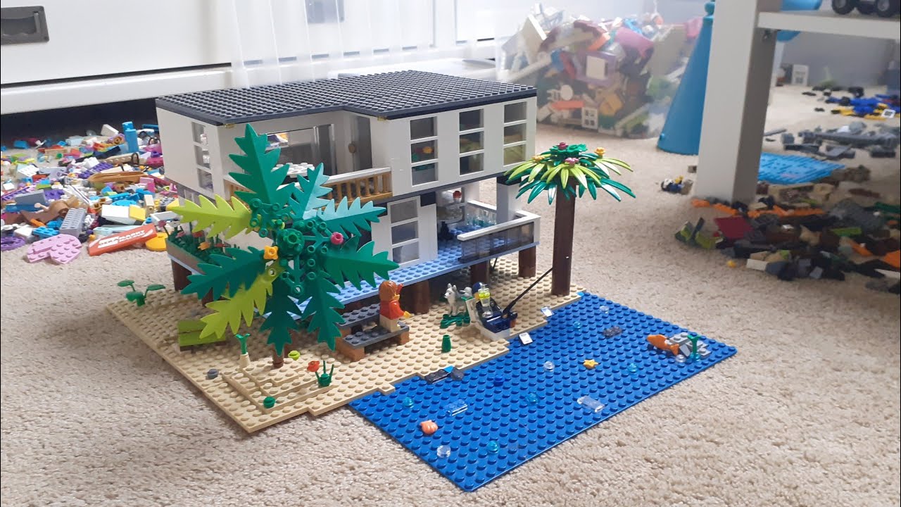 LEGO BEACH HOUSE SPEED BUILD - YouTube