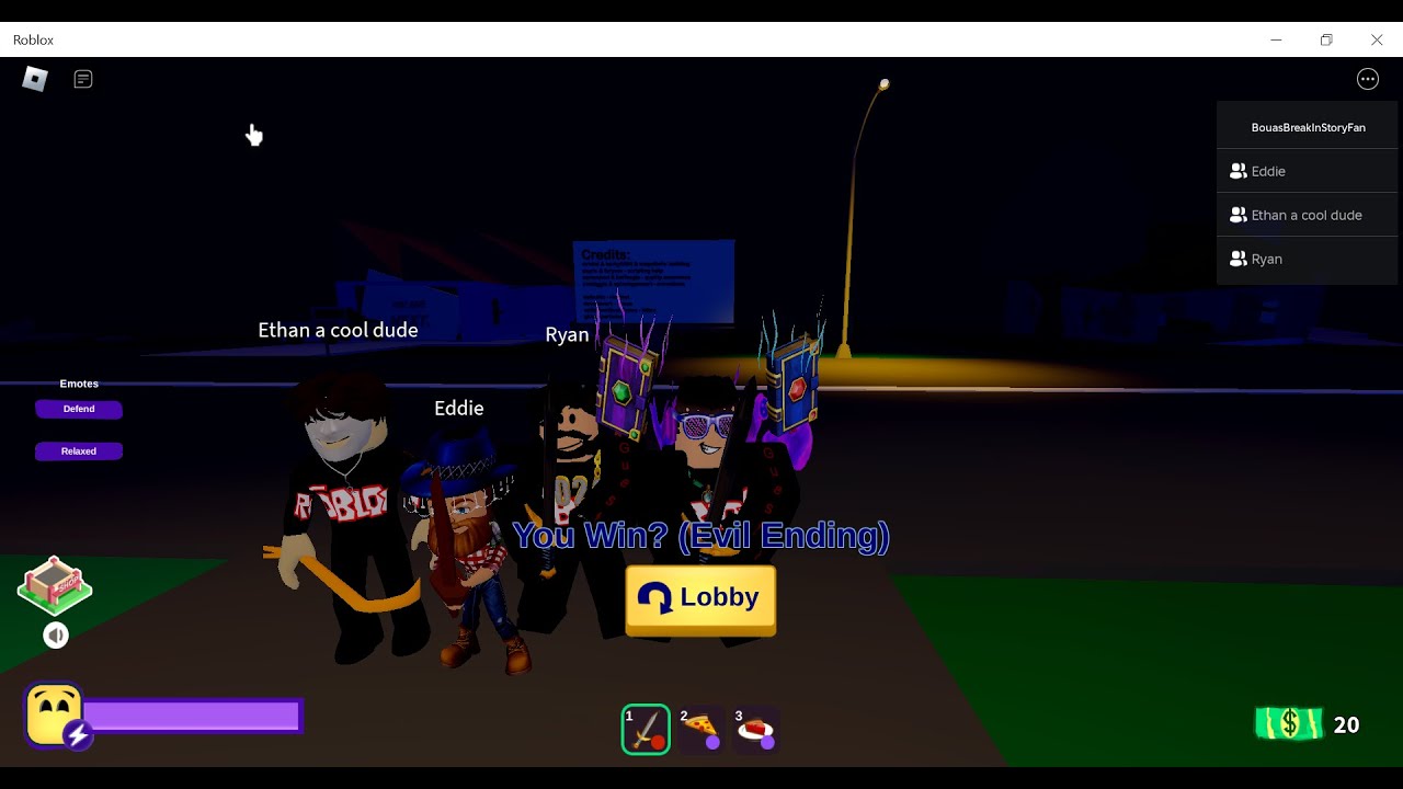 Roblox Break In Story Evil Ending | Scary Larry Boss fight on hardcore ...