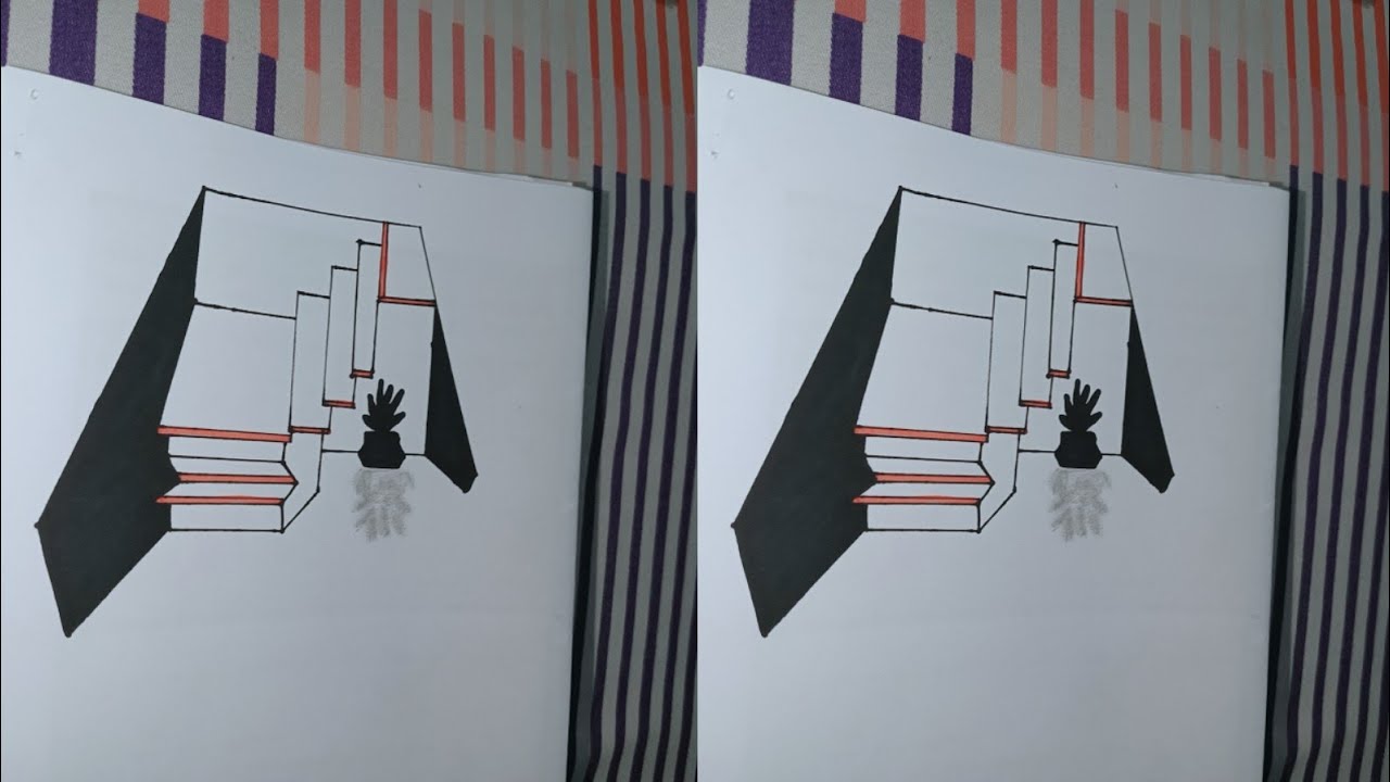 Optical Illusion Art | 3D Art | Step by step process - YouTube