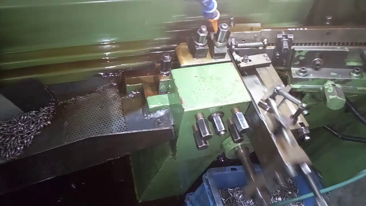 Thread Rolling machine - YouTube