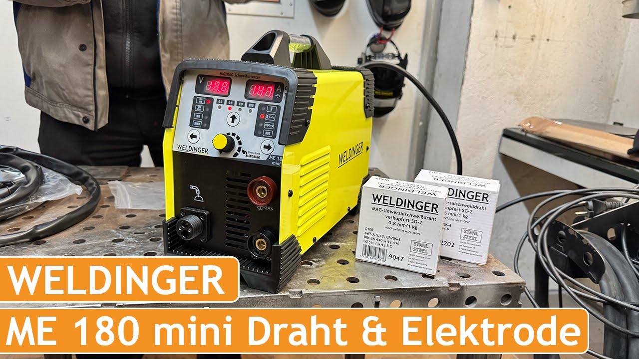 WELDINGER ME180 mini Setvorstellung – Stahl schweißen mit Gas ...
