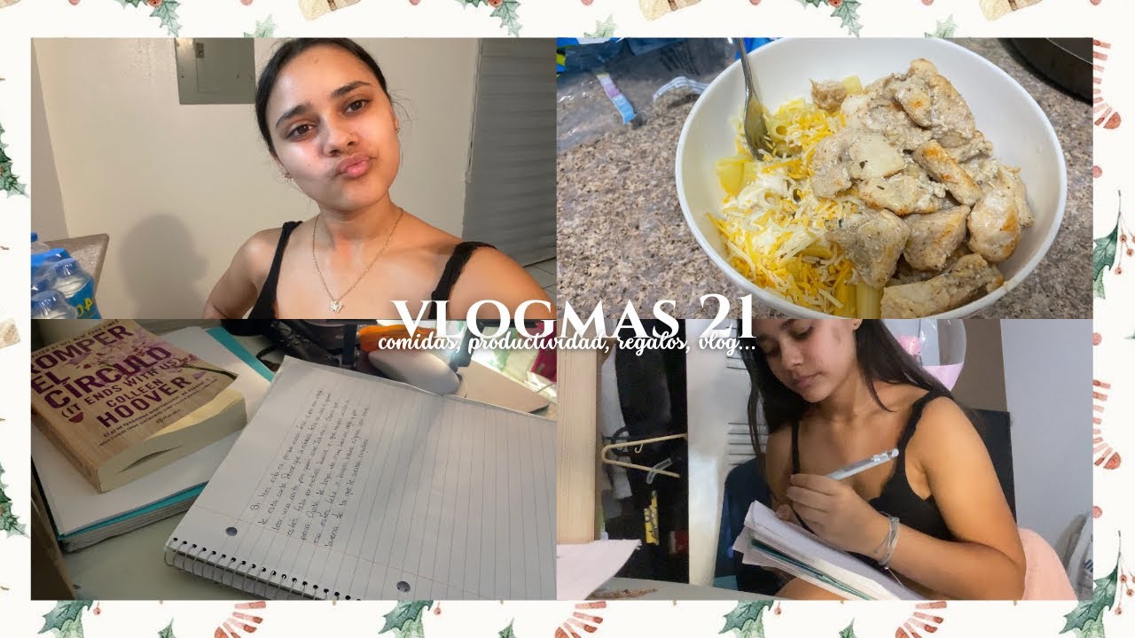 Vlogmas 21 🎄🧣 ️ || vlog + comidas + regalos + productividad - YouTube