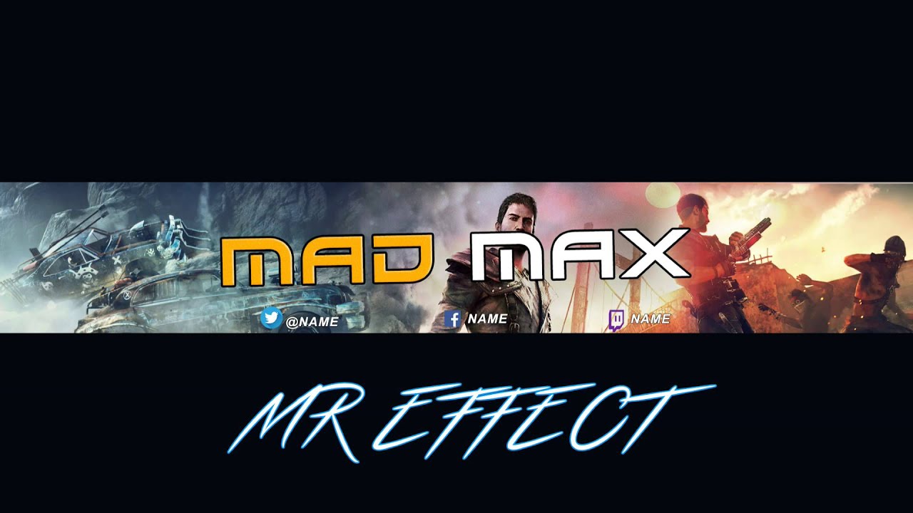 |Mad Max| Banner Free Template! - YouTube