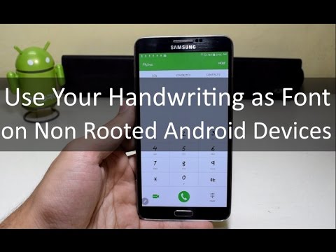 Use your own Handwriting as Font on Android (No Root)!! - YouTube