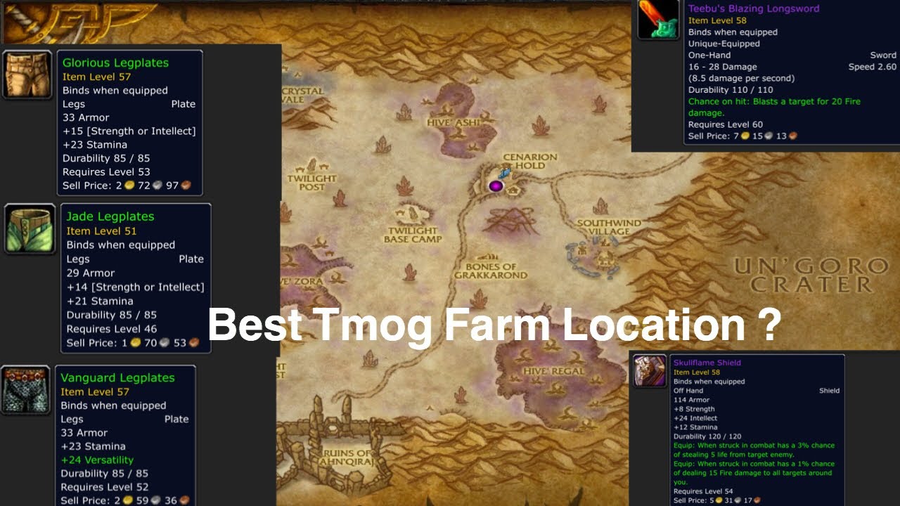 World of Warcraft: Silithus Golding Farm WoW 8.2 - YouTube