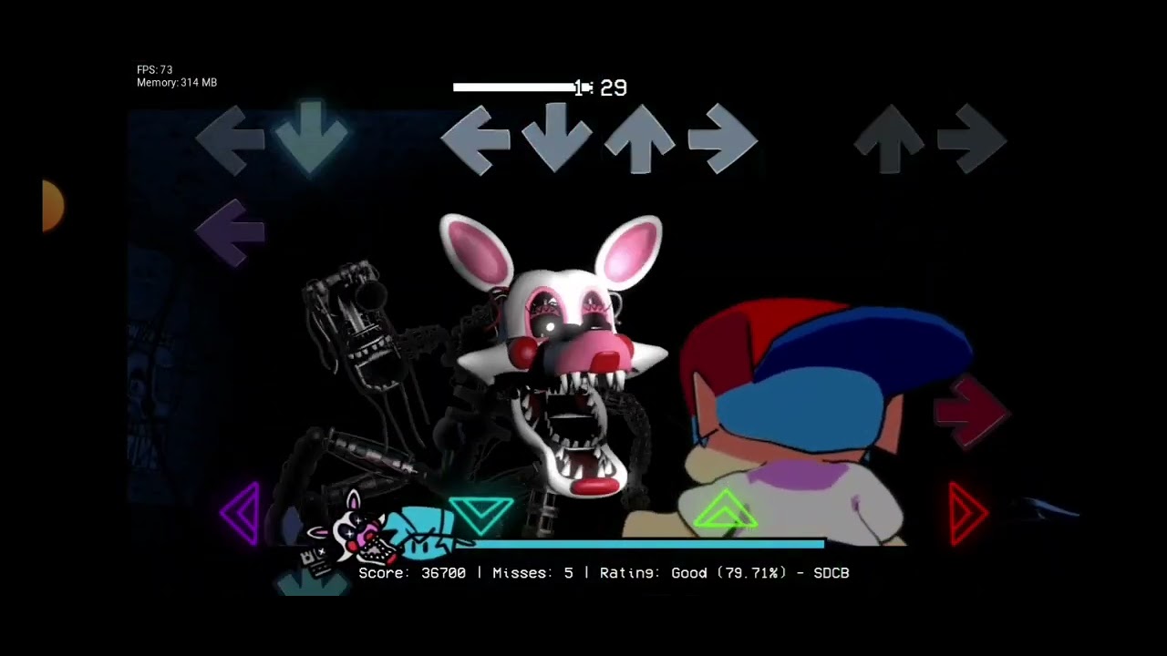 jogando fnf fnaf 2(cerberus) - YouTube