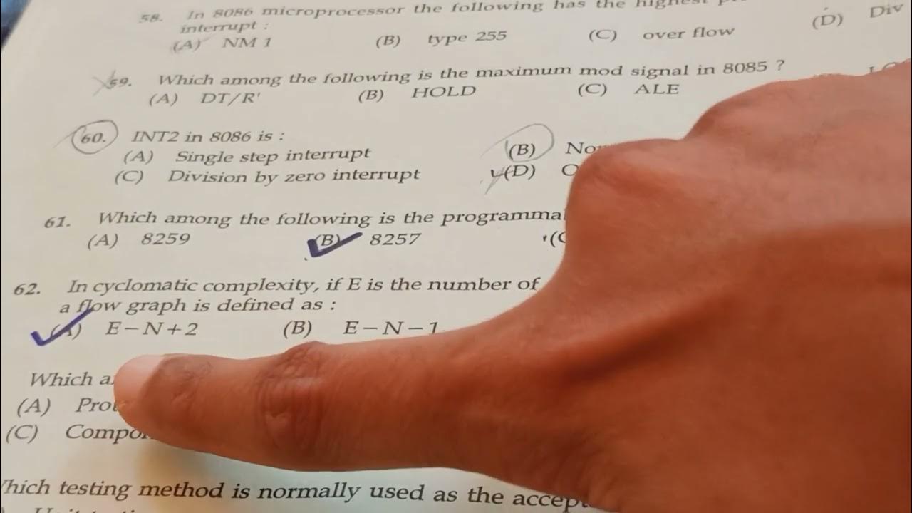 HSST computer science solved question paper 2018 Part - 2 - YouTube