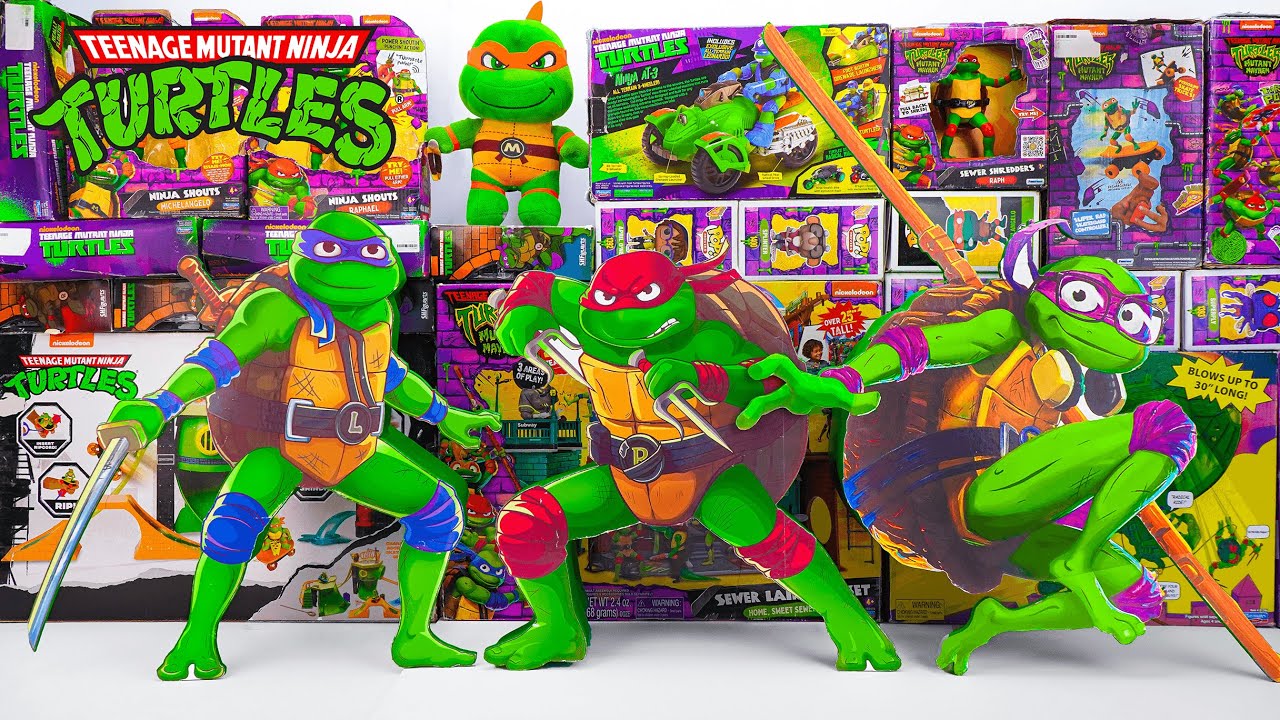 Teenage Mutant Ninja Turtles Unboxing | Secret Box of 4 Ninja Turtle ...