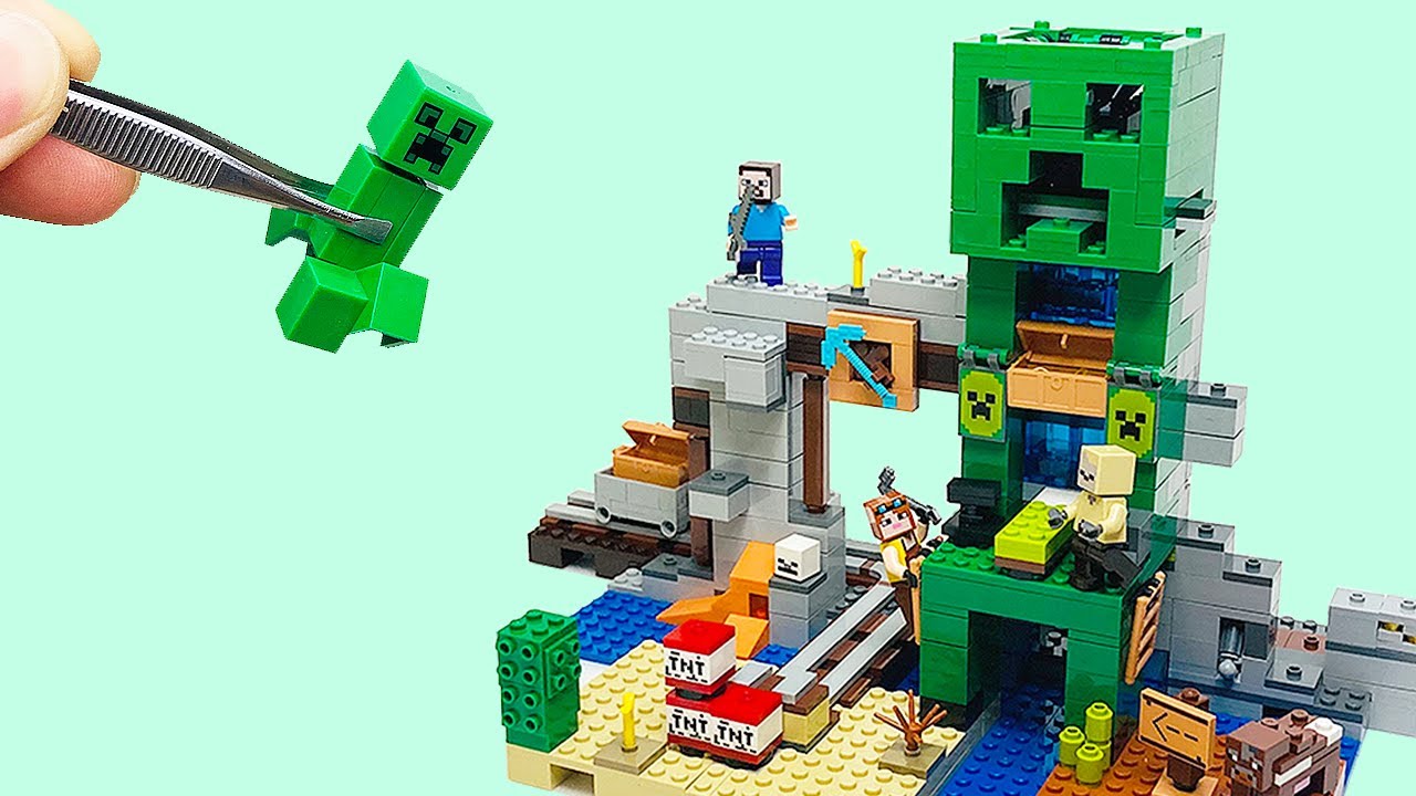LEGO 🔥] Minecraft 🔨 The Creeper Mine - YouTube