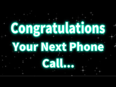 🎉🎉Congratulations🧚‍♂️Your Next Phone Call Is…😍 - YouTube