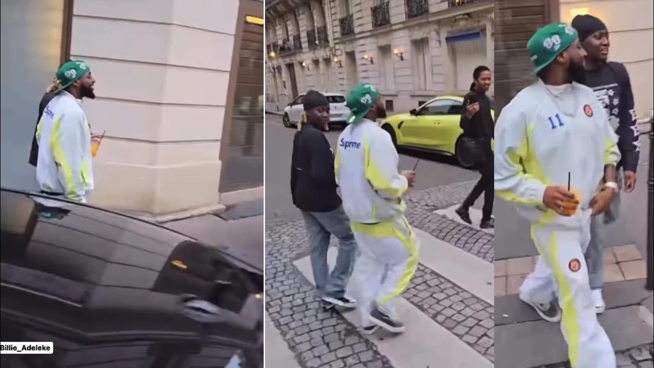 Davido Continue To Disturb The Streets Of Paris France As Crowd Kept ...