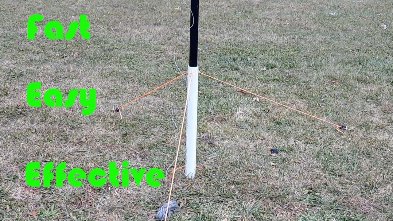 How to set up any fiberglass telescoping mast fast and easy - YouTube