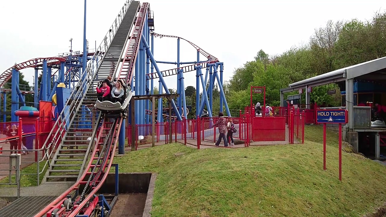 Spinball Whizzer Roller Coaster Ride At Alton Towers Resort - YouTube
