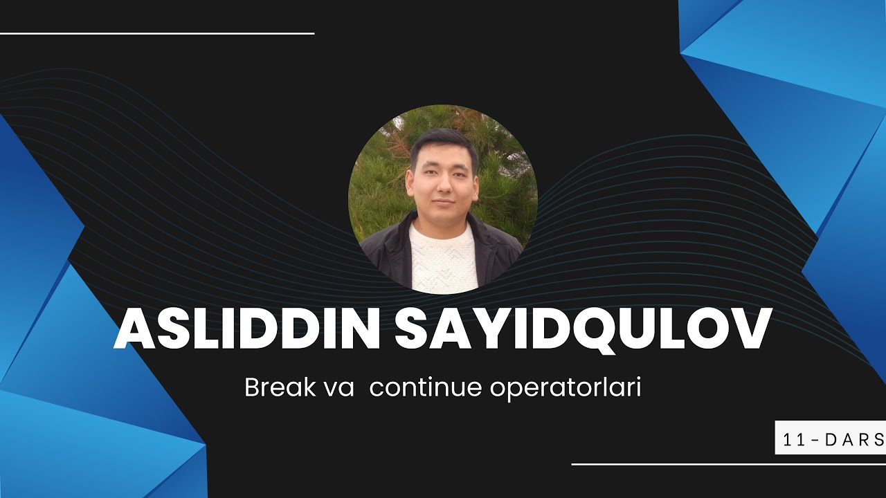 PHP - Break va continue operatorlari | 11-dars - YouTube