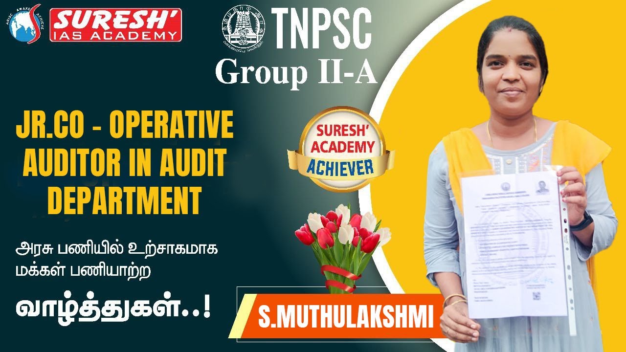 JR. CO-OPERATIVE AUDITOR IN AUDIT DEPARTMENT | TNPSC GTROUP II-A ...