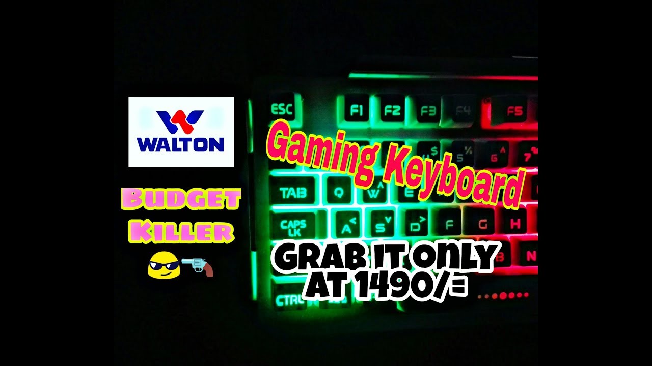 Walton Gaming Keyboard's Unboxing Review and Feature Details - YouTube
