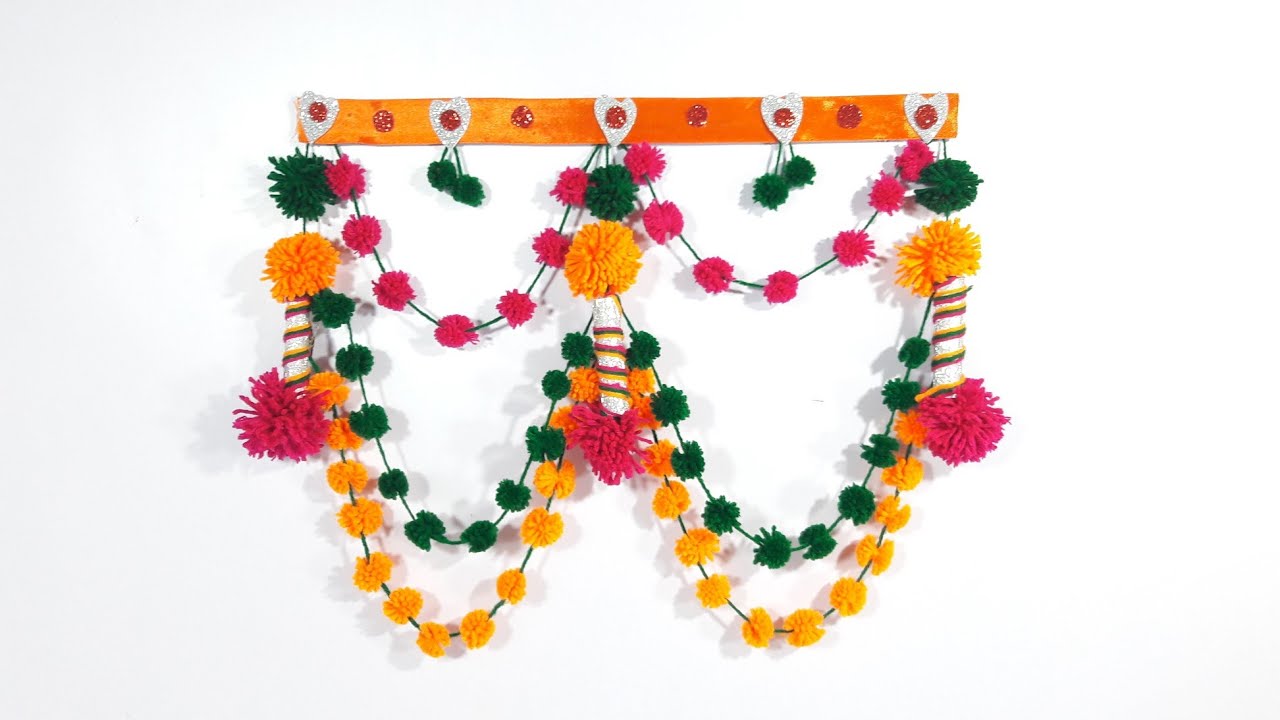 DIY Woollen Door Toran | Wall Toran Making At Home | Best Home ...