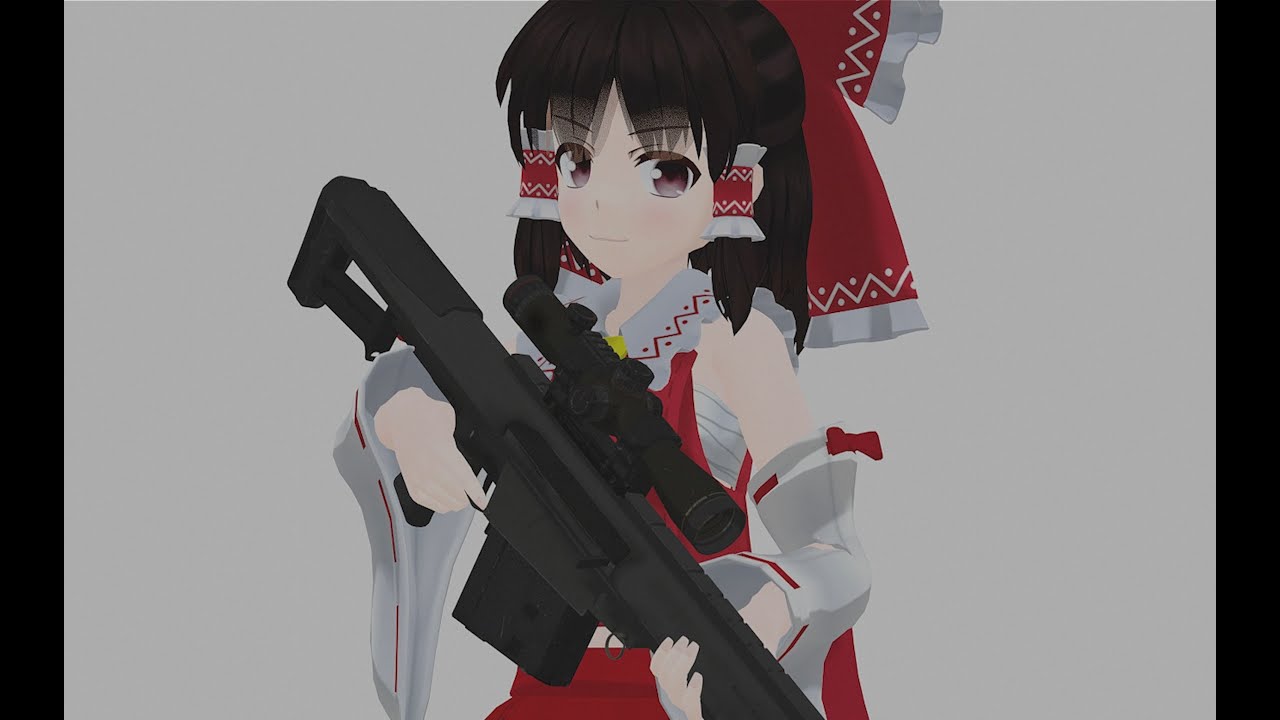 [Touhou]Reimu with COD AMR - YouTube