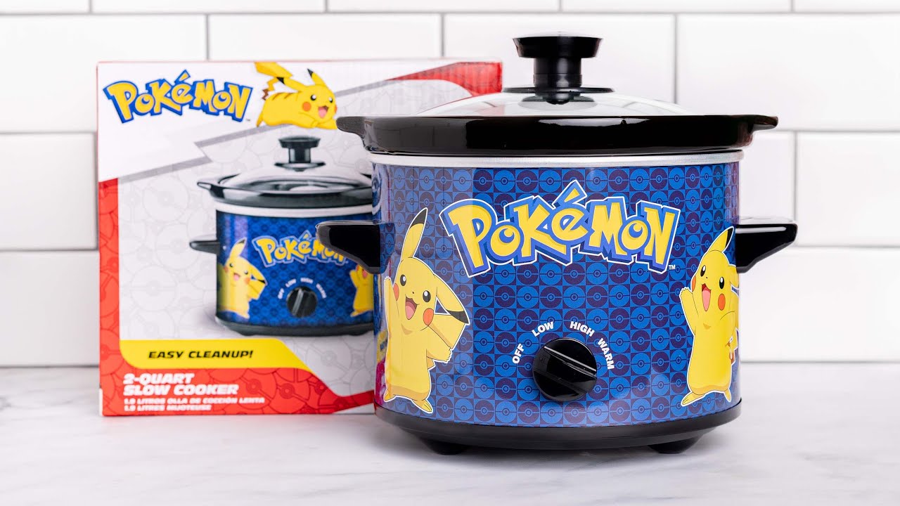Uncanny Brands Pokémon 2qt Slow Cooker- Cook With Pikachu - YouTube