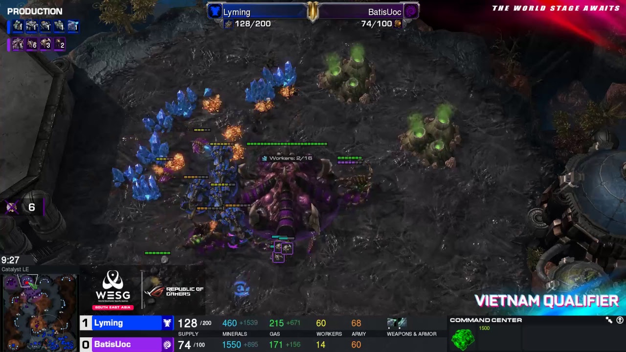 [WESG] Starcraft 2 - Vòng loại Việt Nam - YouTube