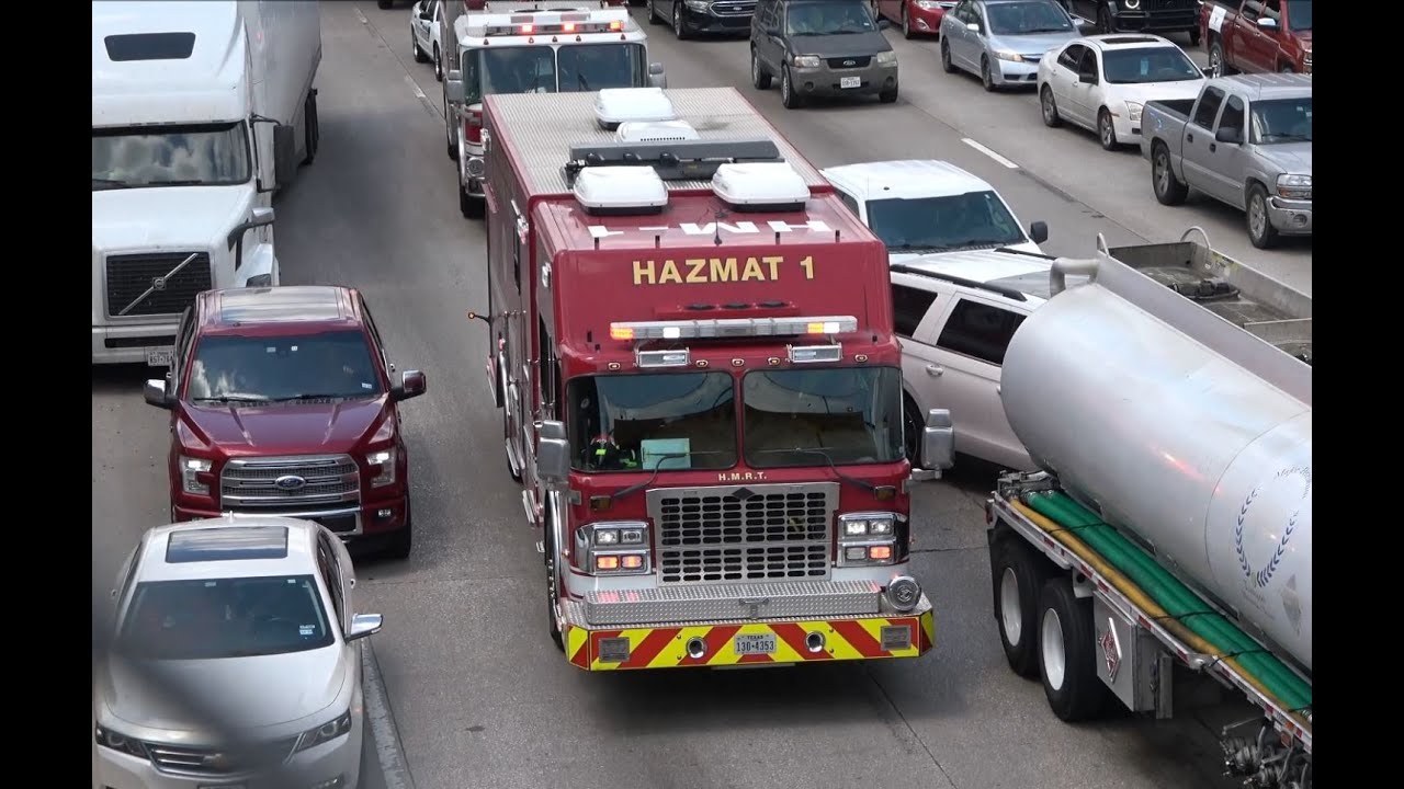 Hazmat 1022, Reserve Foam Truck 22 -Truck Accident [Houston Fire ...