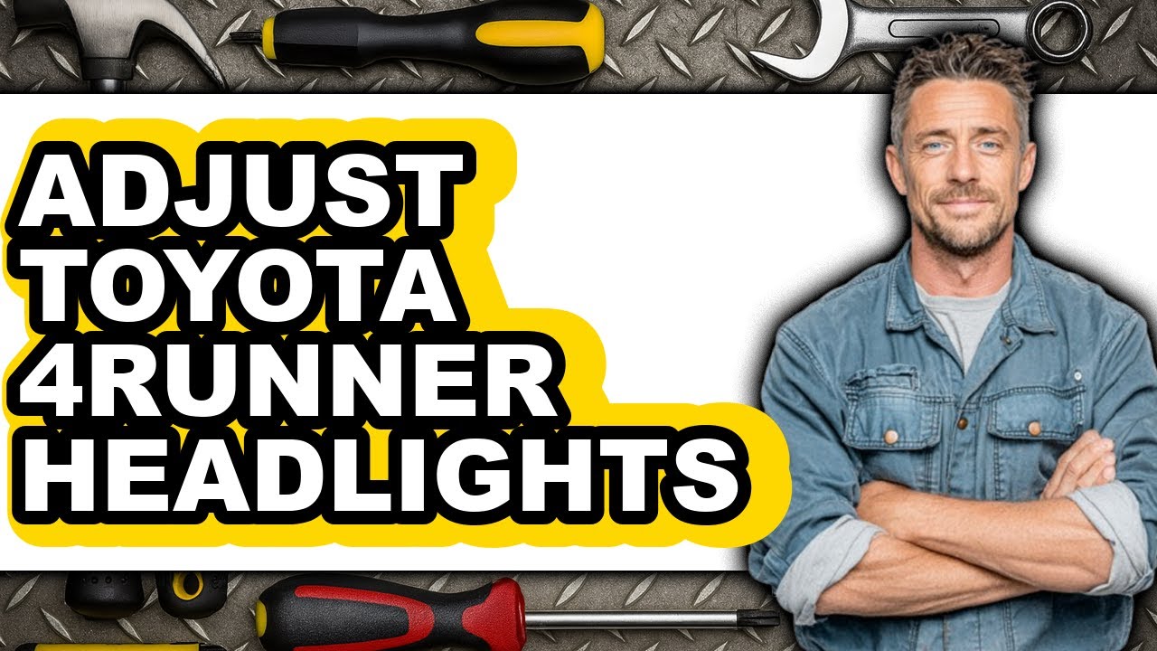 How To Adjust Toyota 4Runner Headlights - Step By Step - YouTube