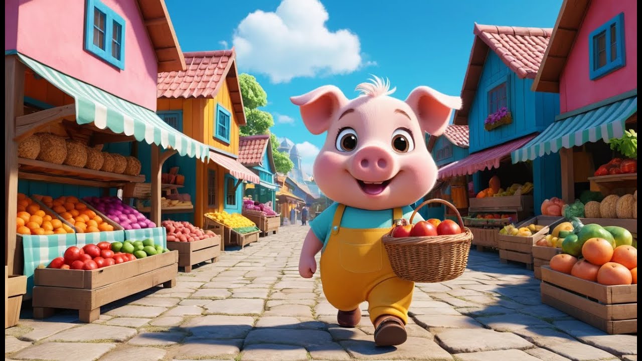 To Market, To Market Rhyme Song | Popular Nursery Rhyme | Educational ...