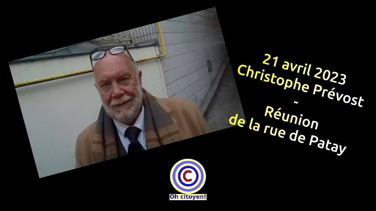 Christophe Prevost-La peur est en train de changer de camp - YouTube
