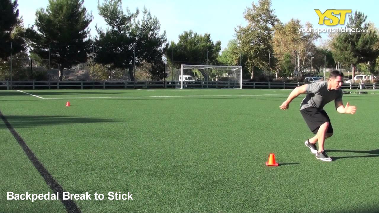 Backpedal Break to Stick - YouTube