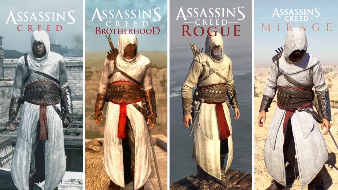 Altair Outfit from Every Assassin's Creed - YouTube