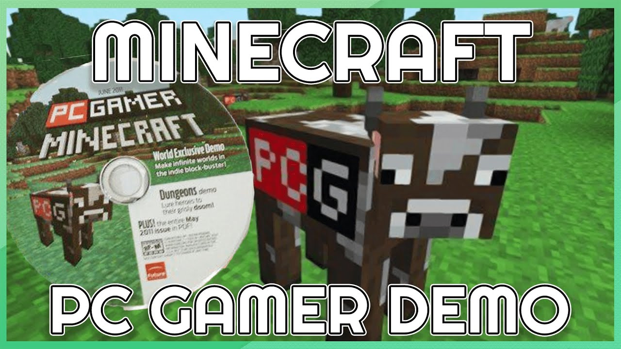 Minecraft but it's the oldest demo version ever (PCGamer Demo) - YouTube