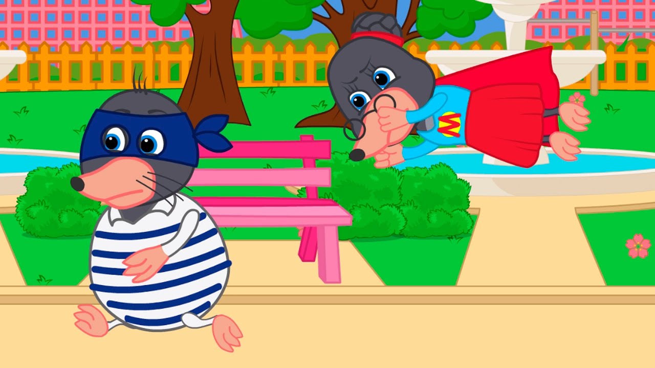 Benny Mole and Friends - Chasing A Scammer Cartoon for Kids - YouTube