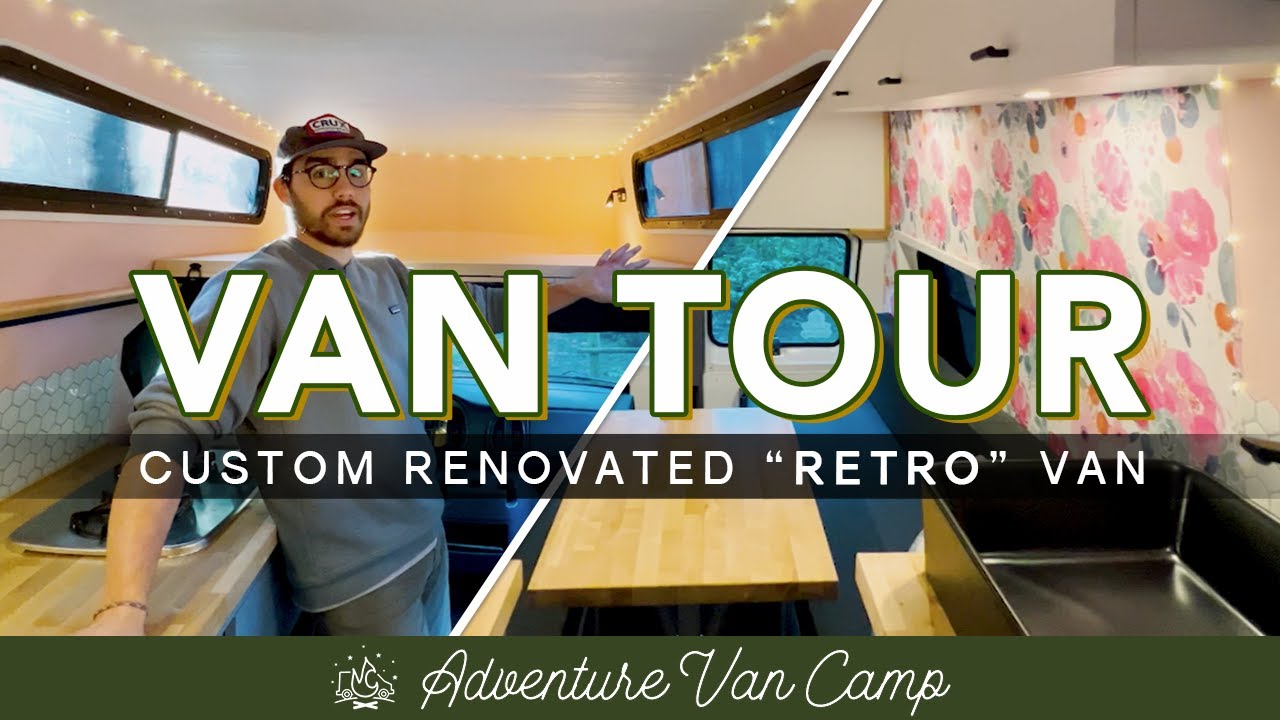 VAN TOUR • Camper Van Conversion • Retro Vintage Dodge Custom ...