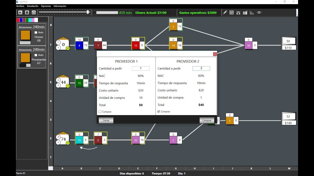 Solucion Planta #2 Simtoc Simulador de teoria de restricciones - YouTube