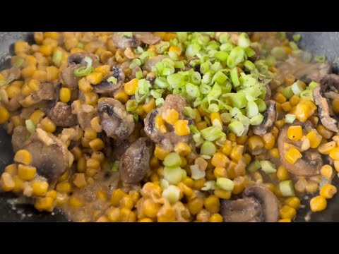 Sautéed Mushrooms and Corn / punya Jagung dan Jamur enaknya diapain ya?