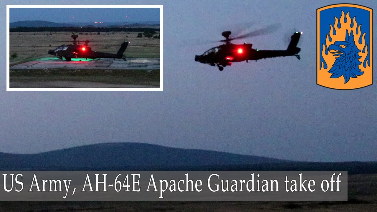 US Army, AH-64E Apache Guardian take off #helicopter #ah64e #apache ...