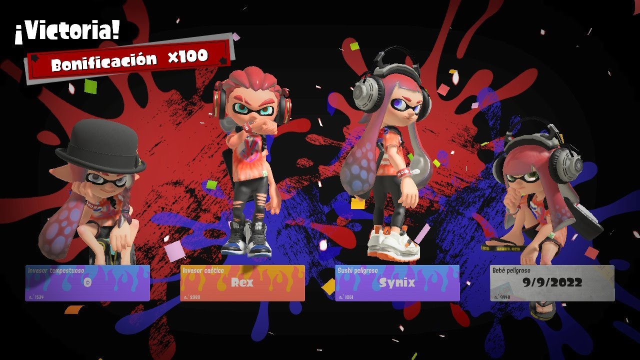 EASTER EGG DANCE WHEN YOU WIN A X100 BATTLE IN SPLATOON 3 - YouTube