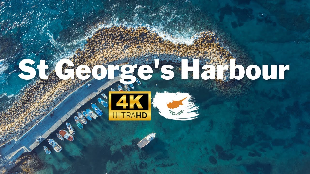 Cyprus from Above: Serenity in 4K - St. George's Harbour, Paphos 🚤🌅🇨🇾 ...