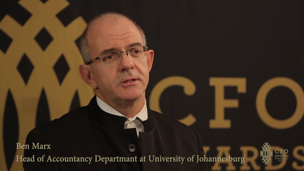 2017 CFO Awards Ben Marx (University of Johannesburg) - YouTube