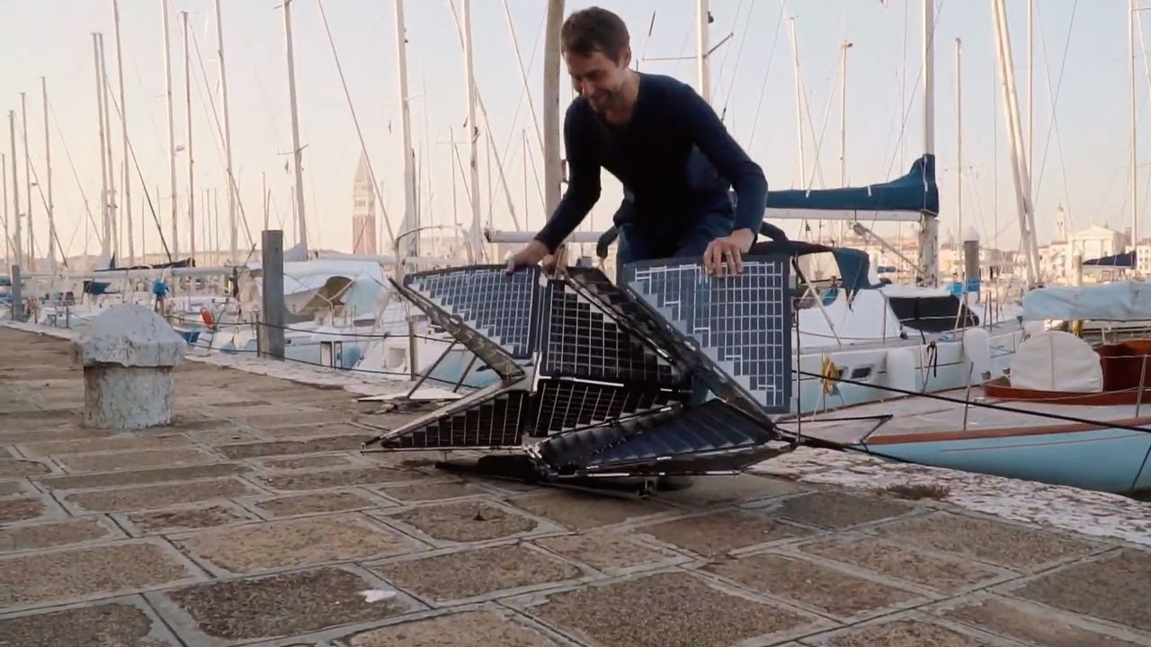 Desarrollan un panel solar inspirado en la técnica del origami - YouTube