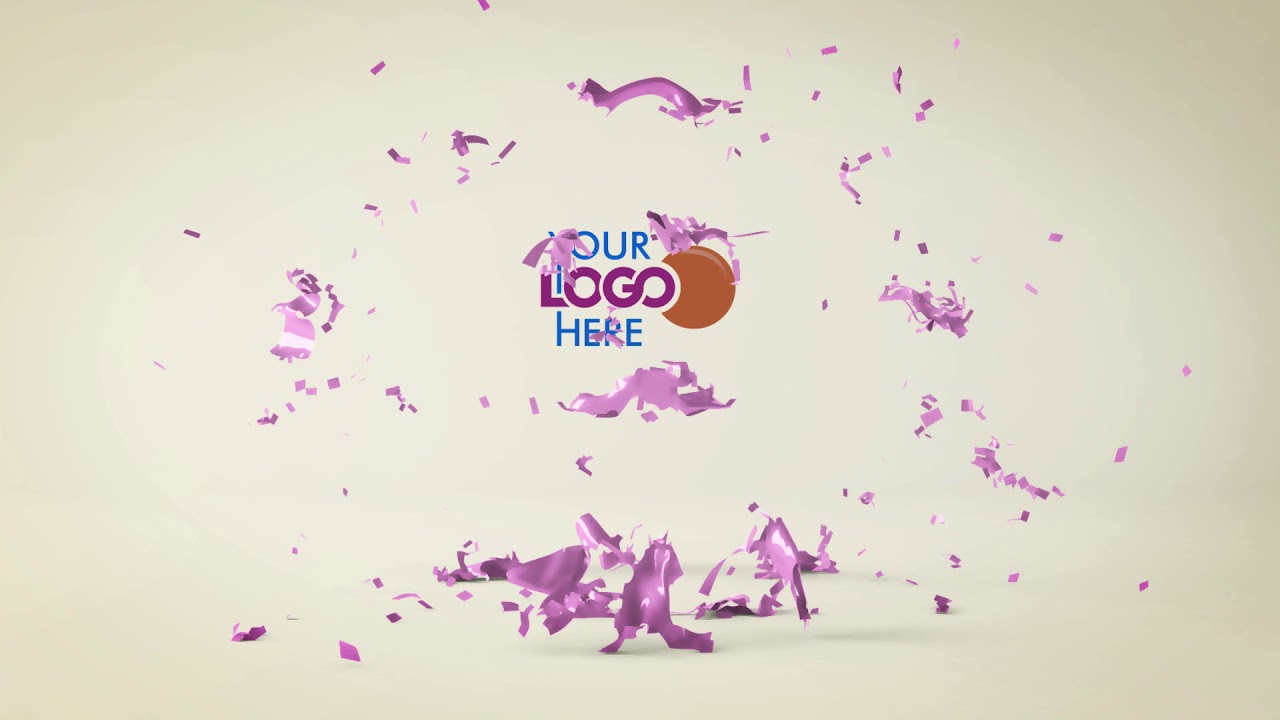 665 Balloon fly explode Logo Reveal any Colors animation kids intro opener - YouTube