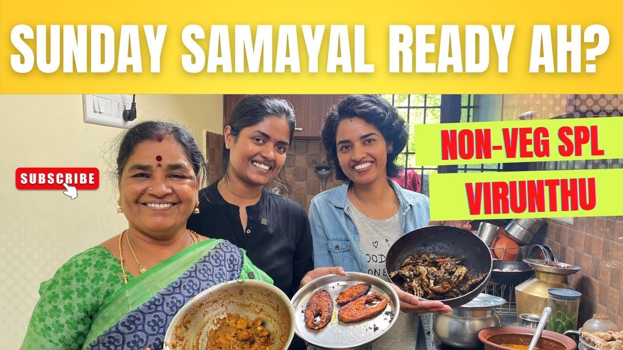 Sunday Samayal Non-Veg Spl Virunthu Vlog🍲 | @lattoskitchen Injury ...