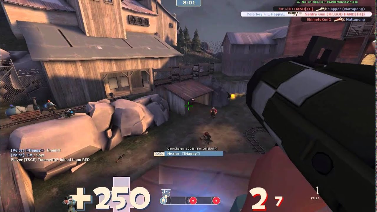 [TF2] ทดสอบ Air strike + BASE jumper - YouTube